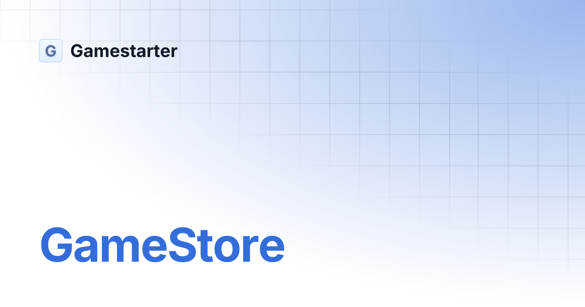 GameStore | Gamestarter